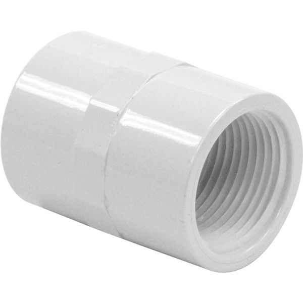 1" Schedule 40 PVC Adapter - Slip x FPT (435-010) | IrrigationKing